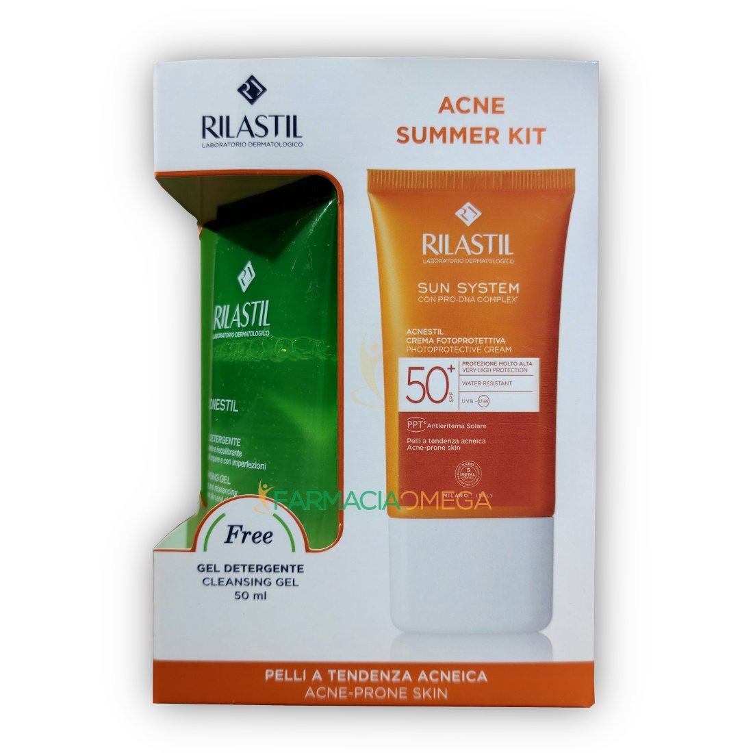 Rilastil Sun Acne Summer Kit Ppt Acnestil 50. E... | farmaciaomega.it